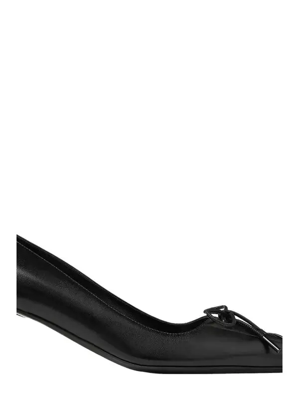 JIMMY CHOO Scarlett Leather Lace-up Pumps - Black