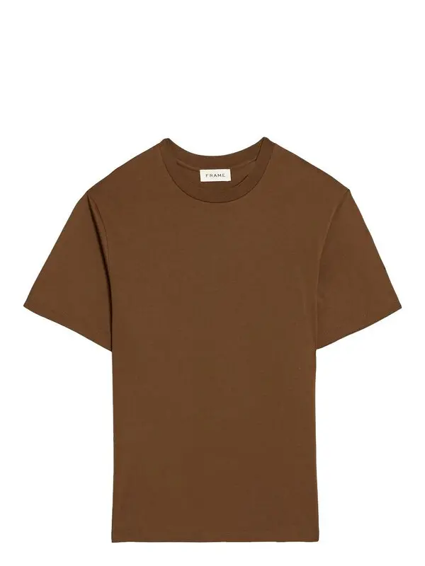 FRAME Cottonjersey Tshirt - Brown