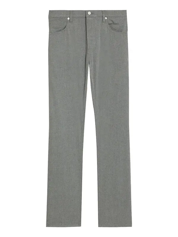 FRAME Modern Straight Twill Pants - Gray