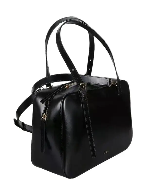 A.p.c. Virginie Box Tote Bag - Black