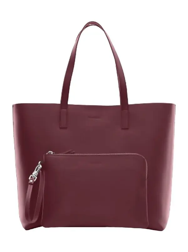 ÉCOTORIE Agatha Tote Bag In Wine - Red