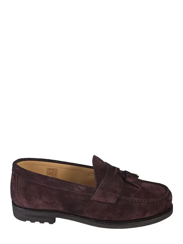 Brunello Cucinelli Tassel Detailed Slip-on Loafers - Black