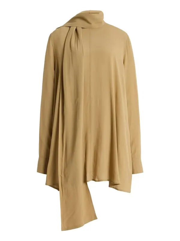 TOTEME Scarf-neck Crepe Blouse - Neutral