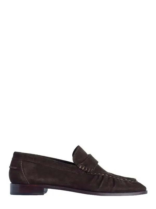 Cos Split Suede Moccasin Loafers - Brown
