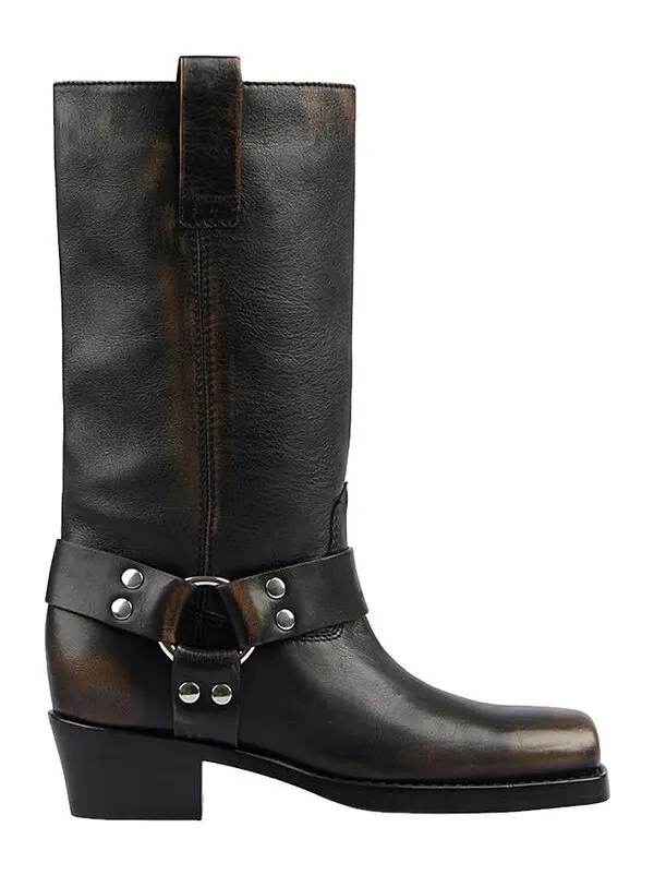 Paris Texas Roxy Harness Boots - Black