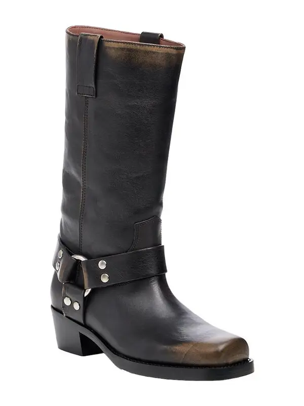 Paris Texas Roxy Harness Boots - Black