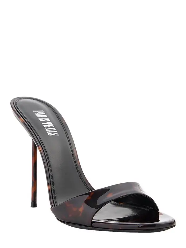 Paris Texas Lidia Stiletto Mules - Tortoise
