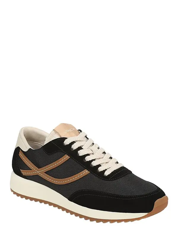 Vince Santa Monica Sneakers - Black/saddle