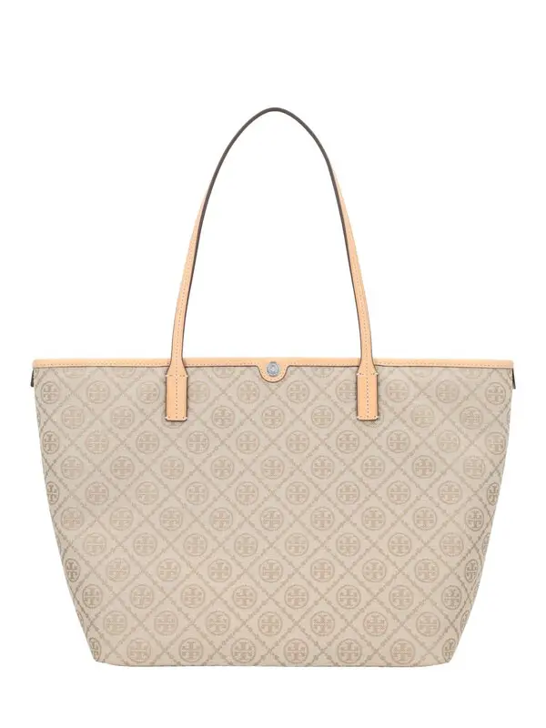 Tory Burch T Monogram" Tote Bag - Beige