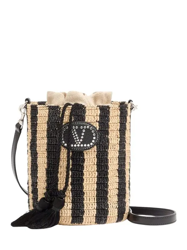 Valentino Garavani Raffia Bucket Handbag - Multicolor