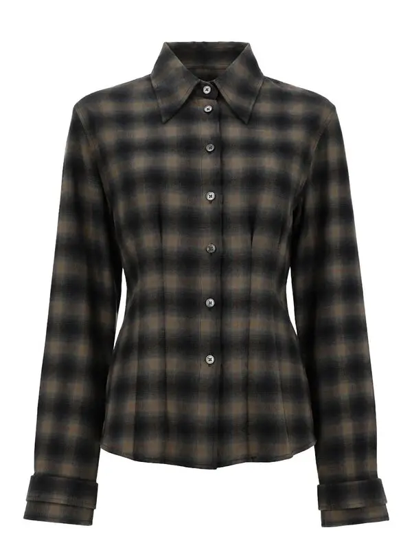 Our Legacy Fitted Plaid Button-front Shirt - Multicolour