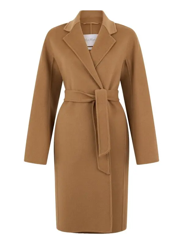 Max Mara Maceri Belted Cashmere Coat - Brown