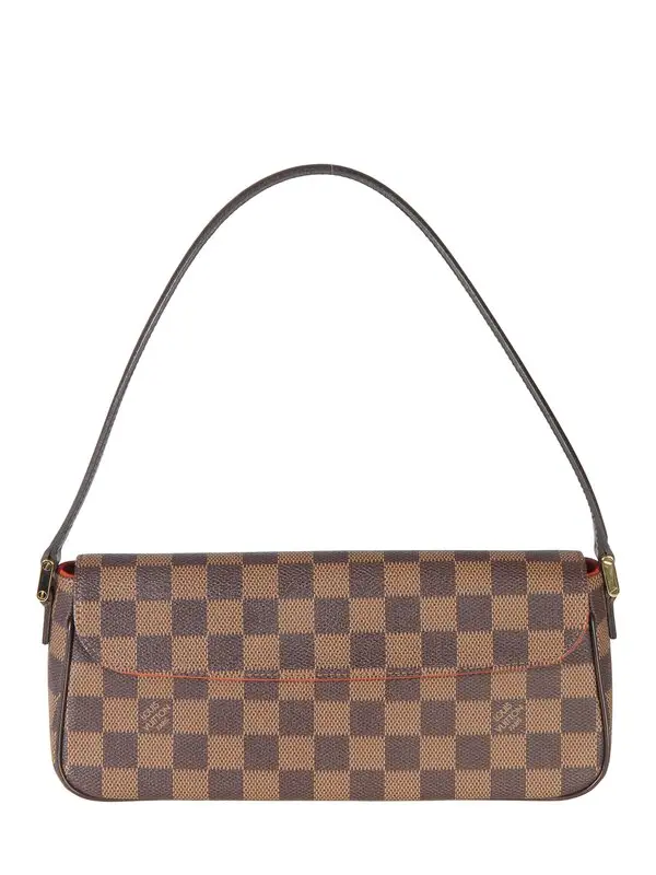 LOUIS VUITTON Damier Ebene Recoleta Shoulder Bag - Brown
