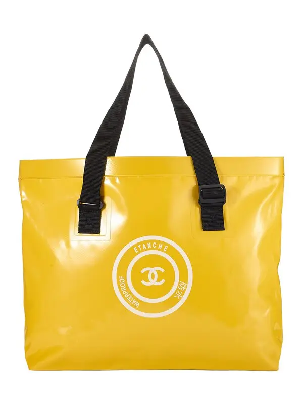 Chanel Vinyl Tote - Yellow
