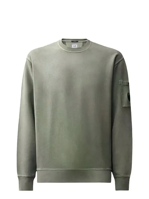 C.P. COMPANY Lens Detail Crewneck Sweatshirt - Green