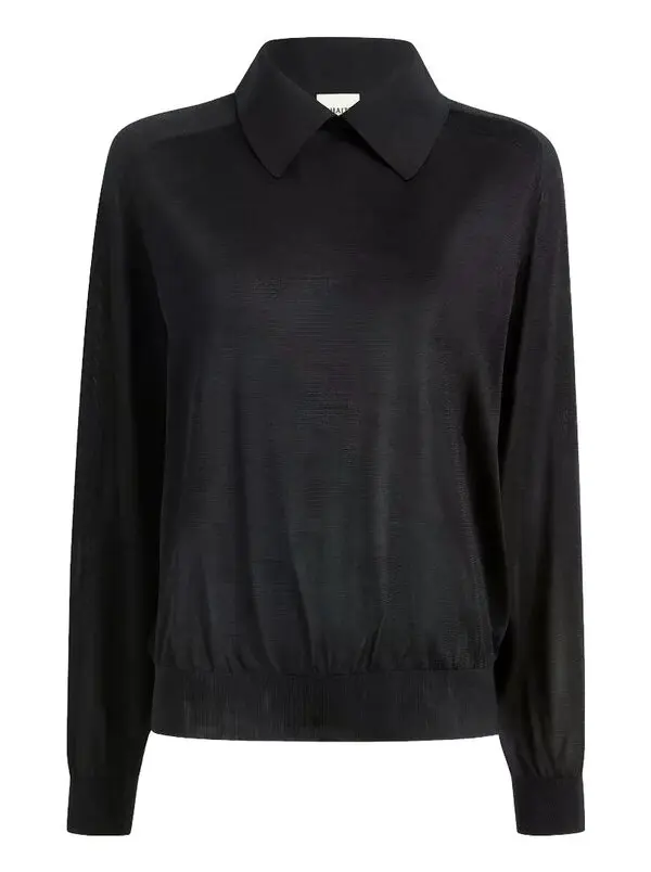 Khaite Alexa Silk Sweater - Black