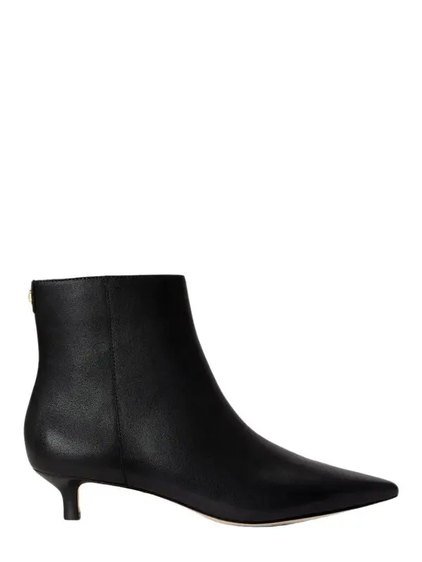 Ralph Lauren Francesca Pointed-toe Ankle Boots - Black