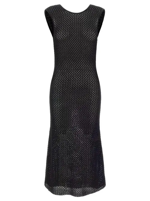 THE GARMENT Tanzania Openwork Knit Midi Dress - Black
