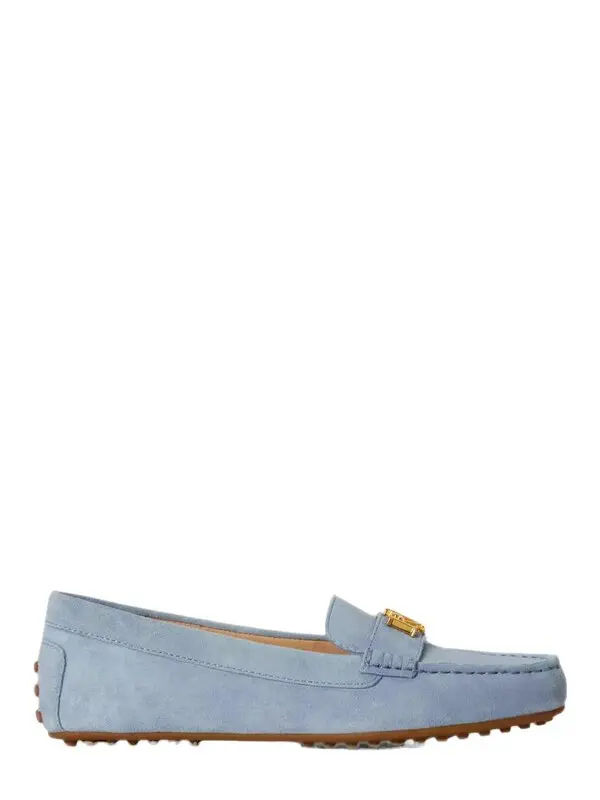 Ralph Lauren Barnsbury Logo-plaque Suede Loafers - Blue