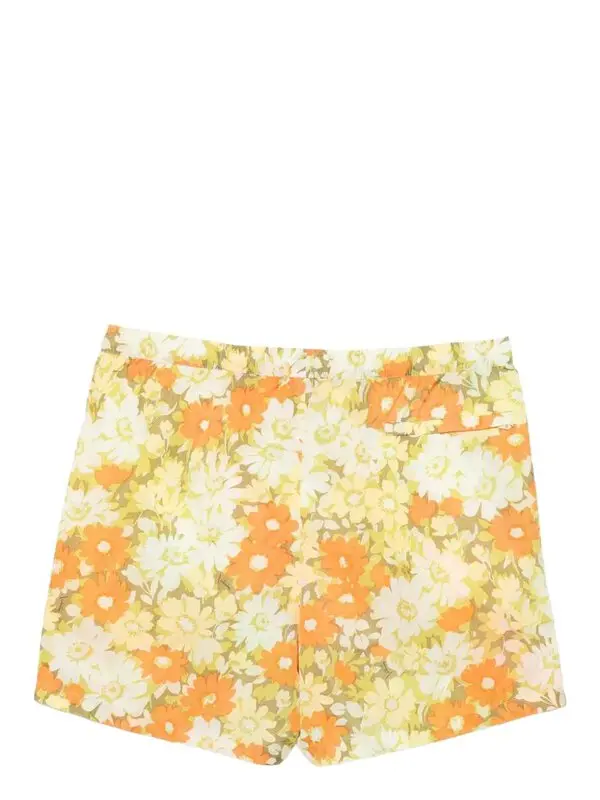 Valentino Garavani Floral Print Swimming Shorts - White