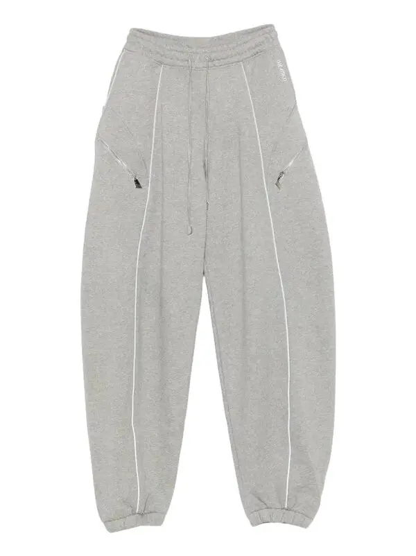 Attico Piped-trim Track Pants - Grey