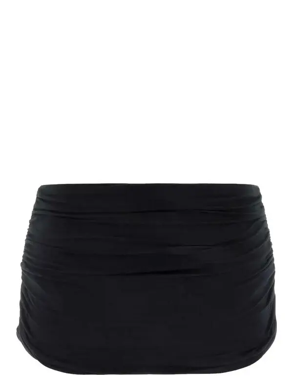 Gimaguas Daria Ruched Layered Shorts - Black