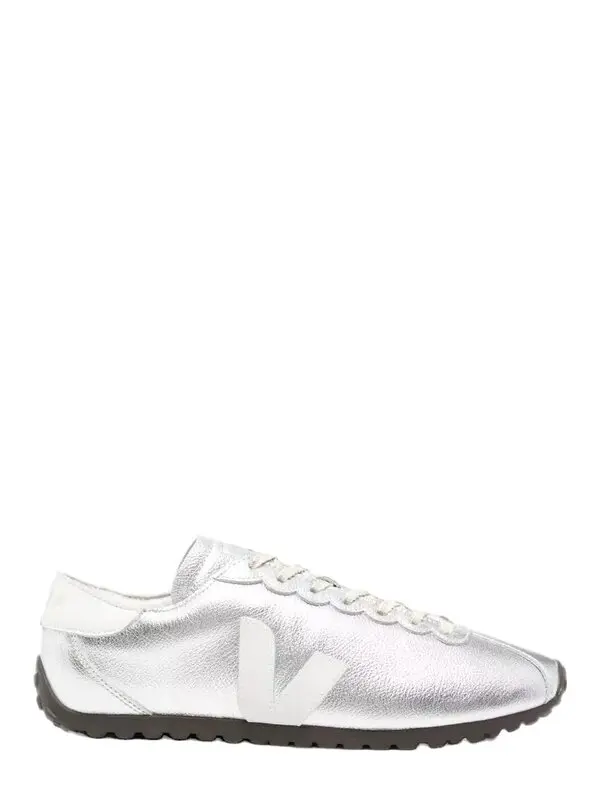 VEJA Cateyes Metallic-leather Sneakers - Silver