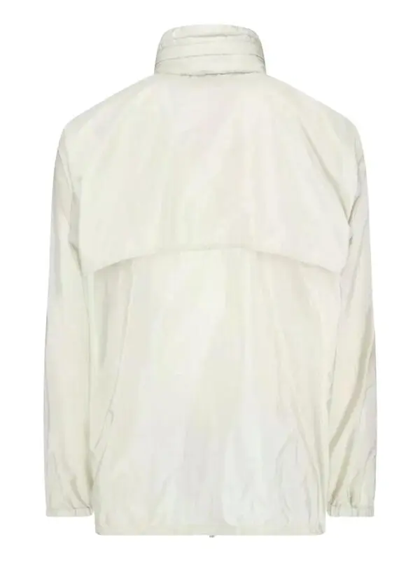 Prada High Neck Zip-up Jacket - Neutrals