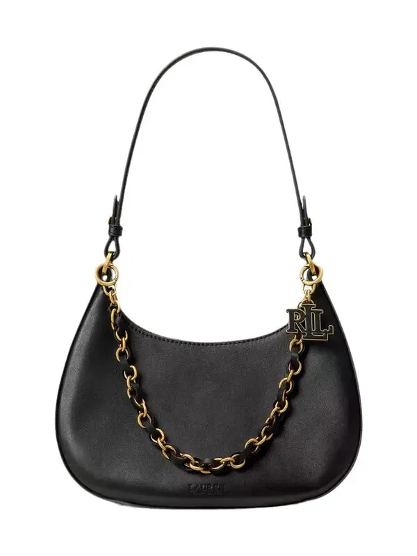 Ralph Lauren Marcy Chain-link Shoulder Bag - Black