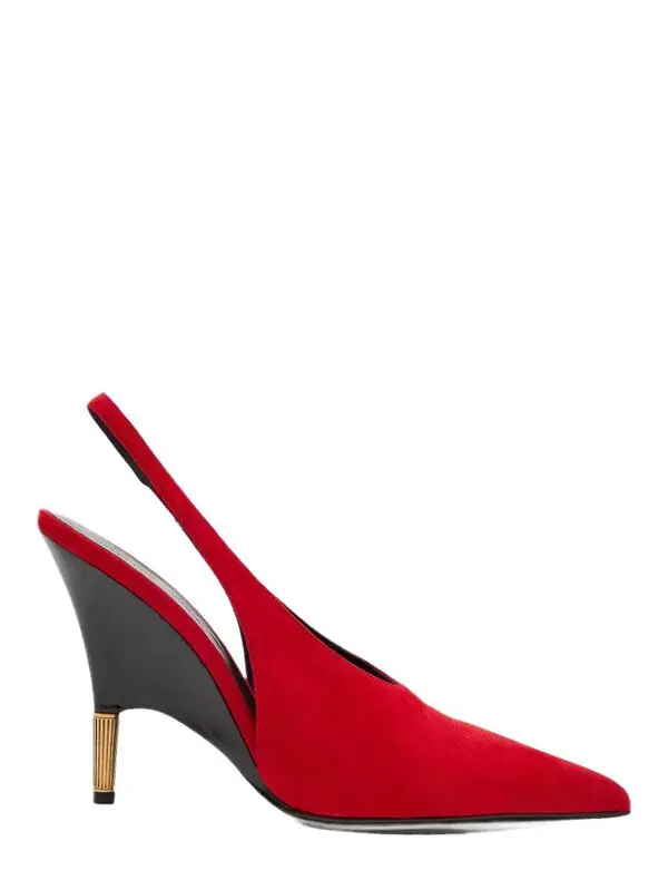 Khaite Slingback Heeled Pumps - Red