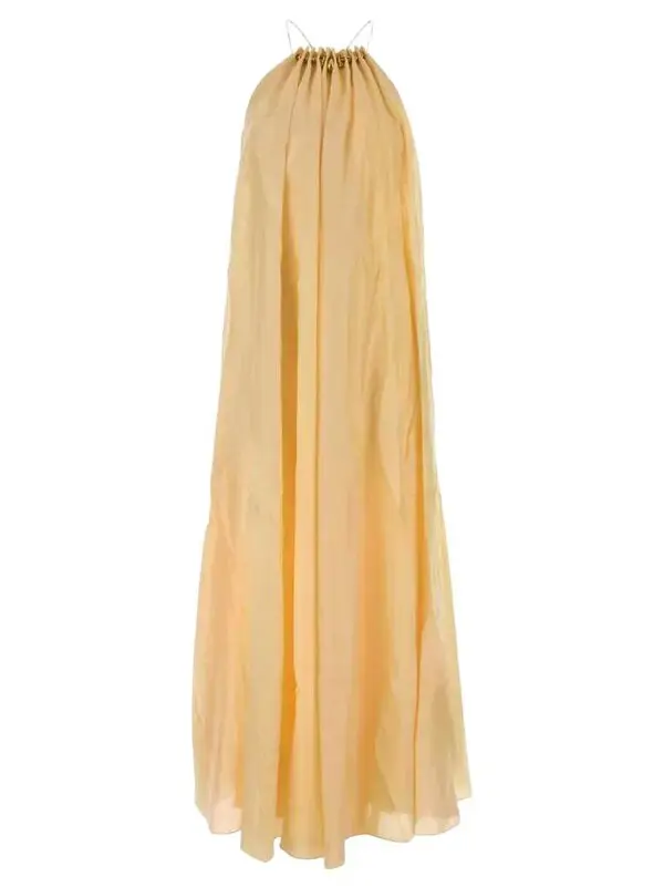 Zimmermann Halterneck Maxi Dress - Neutrals