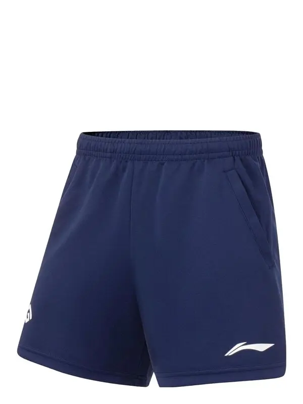 LI-NING Logo Badminton Training Shorts - Navy