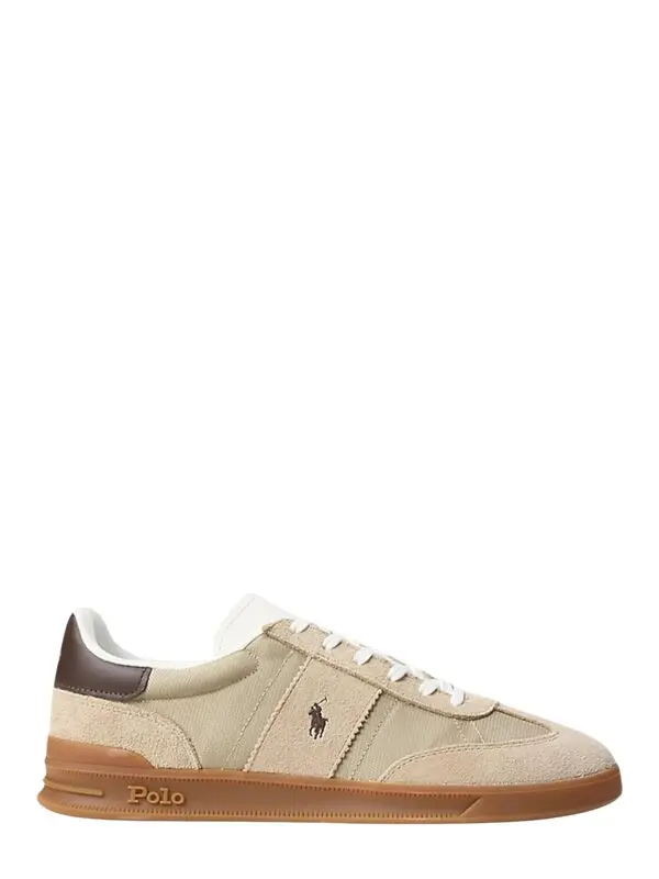 Polo Ralph Lauren Logo Detail Low-top Sneakers - Nude