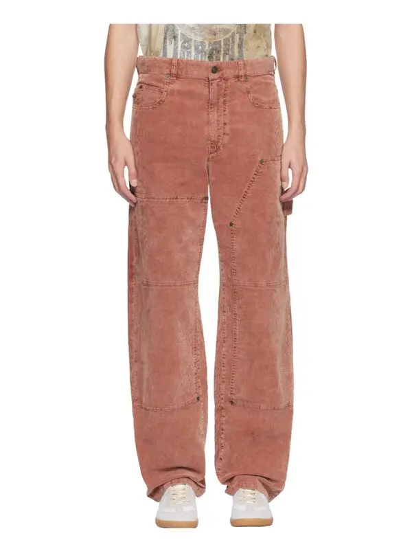 Isabel Marant Étoile Lorson" Wide-leg Corduroy Trousers - Orange