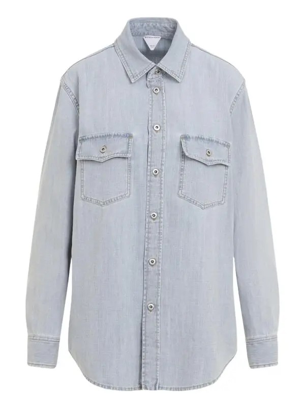 Bottega Veneta Long-sleeved Shirt - Gray