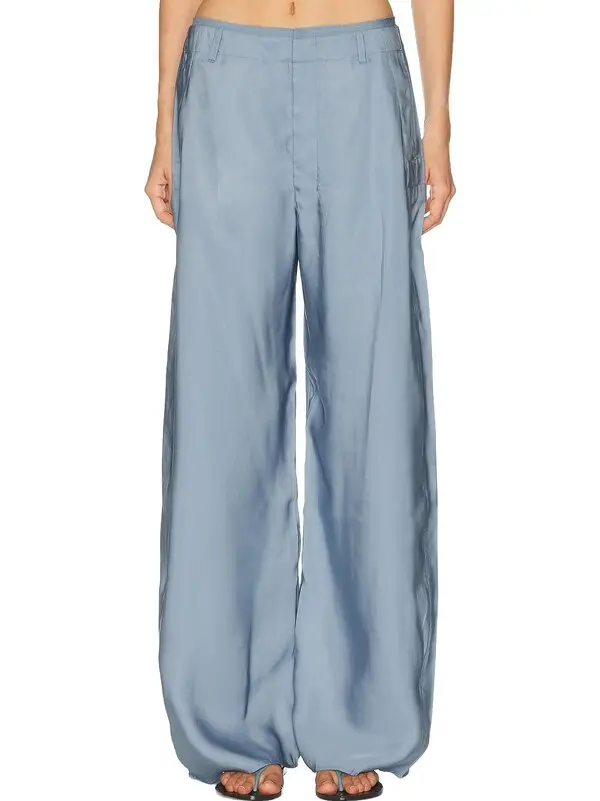 LEMAIRE Creased Soft Pant - Horizon