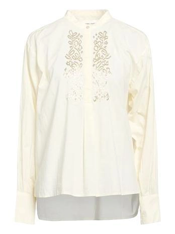 Antik Batik Antike Batik Cotton Top With Appliqués - Ivory