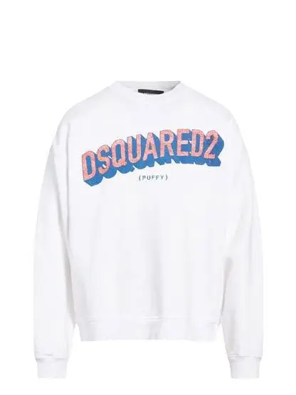 Dsquared2 Cotton Sweatshirt With Logo Print - White