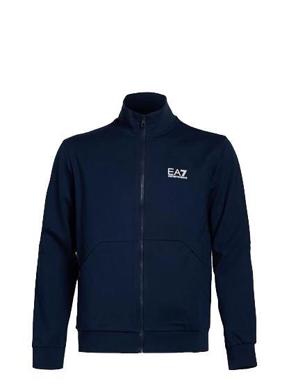 EA7 French Terry Tracksuit Jacket - Navy