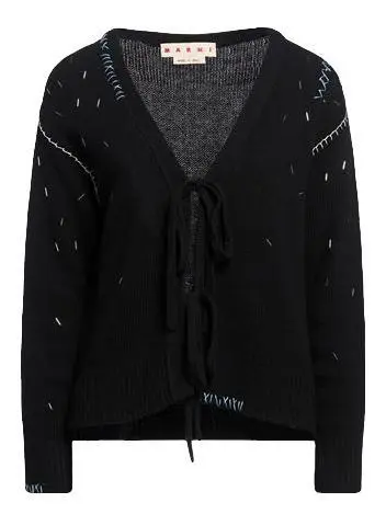 Marni Virgin Wool And Cashmere Cardigan - Black