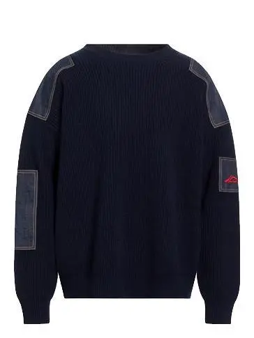 Dsquared2 Virgin Wool Crewneck Sweater With Appliqué Detail - Navy