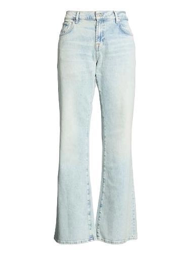 7 For All Mankind Flared Cotton-blend Jeans - Blue