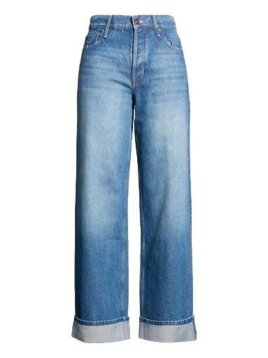 MOTHER Recycled Cotton And Lyocell Blend Wide-leg Jeans - Blue