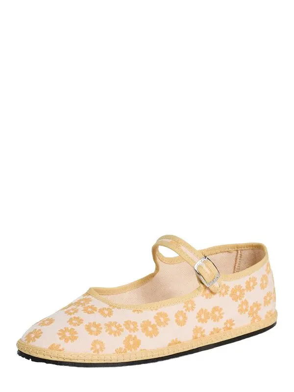 VIBI VENEZIA Floral Pattern Mary Jane Flats - Ada