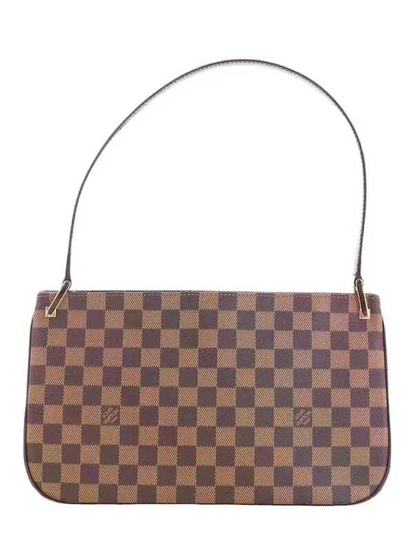 LOUIS VUITTON Damier Aubagne Shoulder Bag - Brown