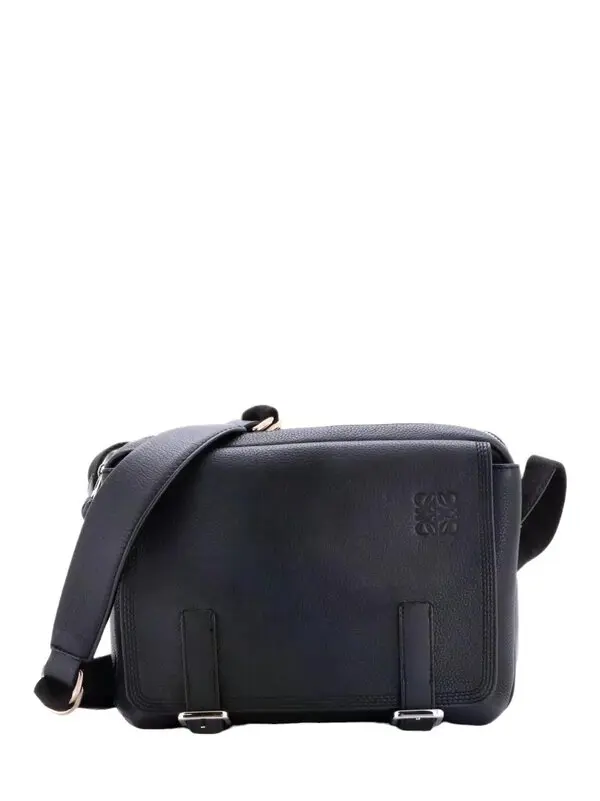 Loewe Military Messenger Bag Leather Xs Crossbody Bag - Black