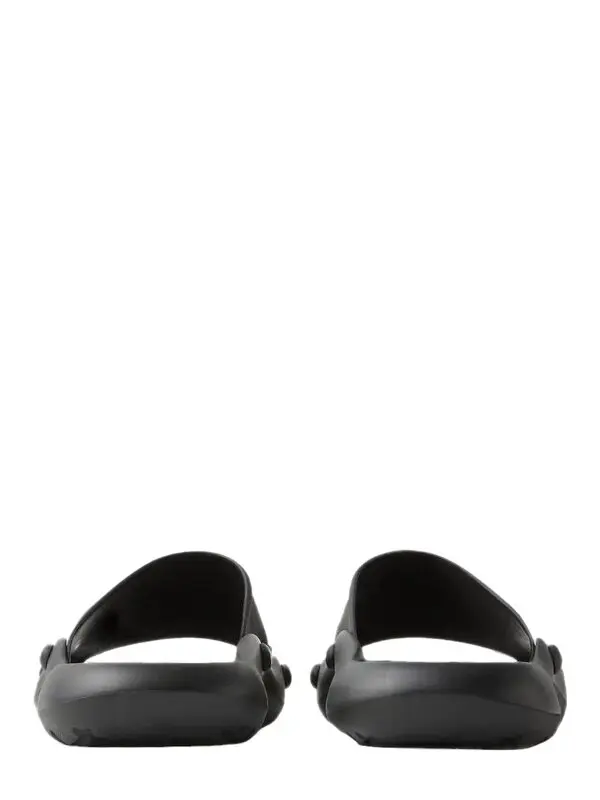 Versace Nettuno Rubber Slides - Black
