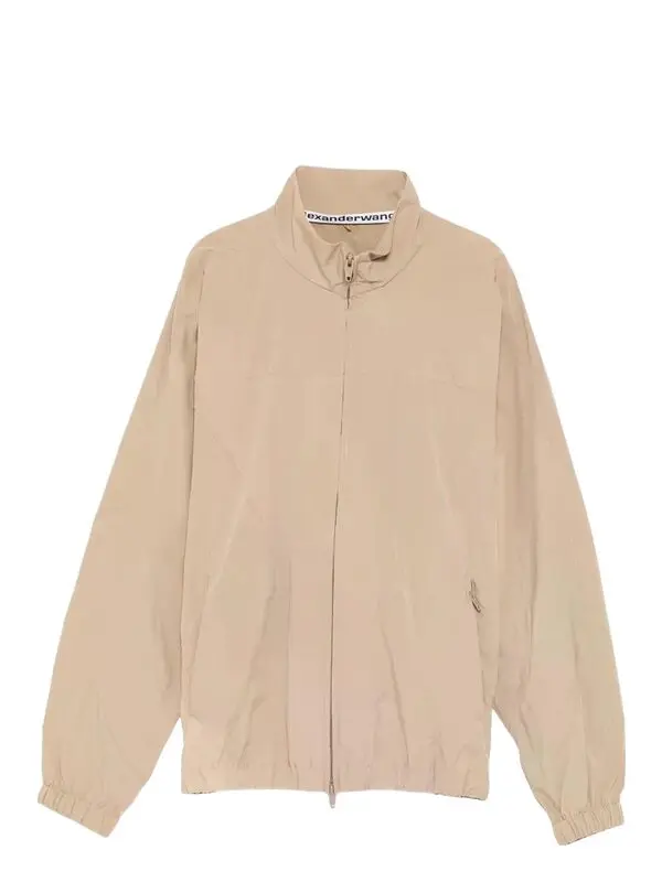 Alexander Wang Perforated Logo Track Jacket - Neutrals