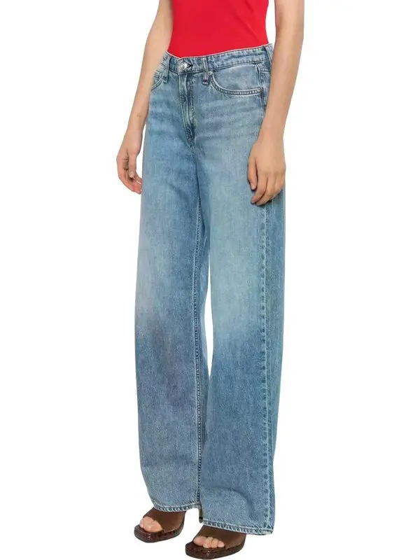 Rag & Bone Logan Jeans Wide Leg - Blue