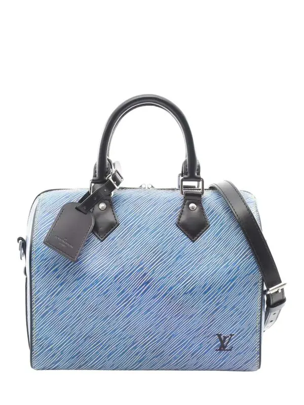 LOUIS VUITTON Epi Denim Speedy Bandouliere 25 Satchel - Blue